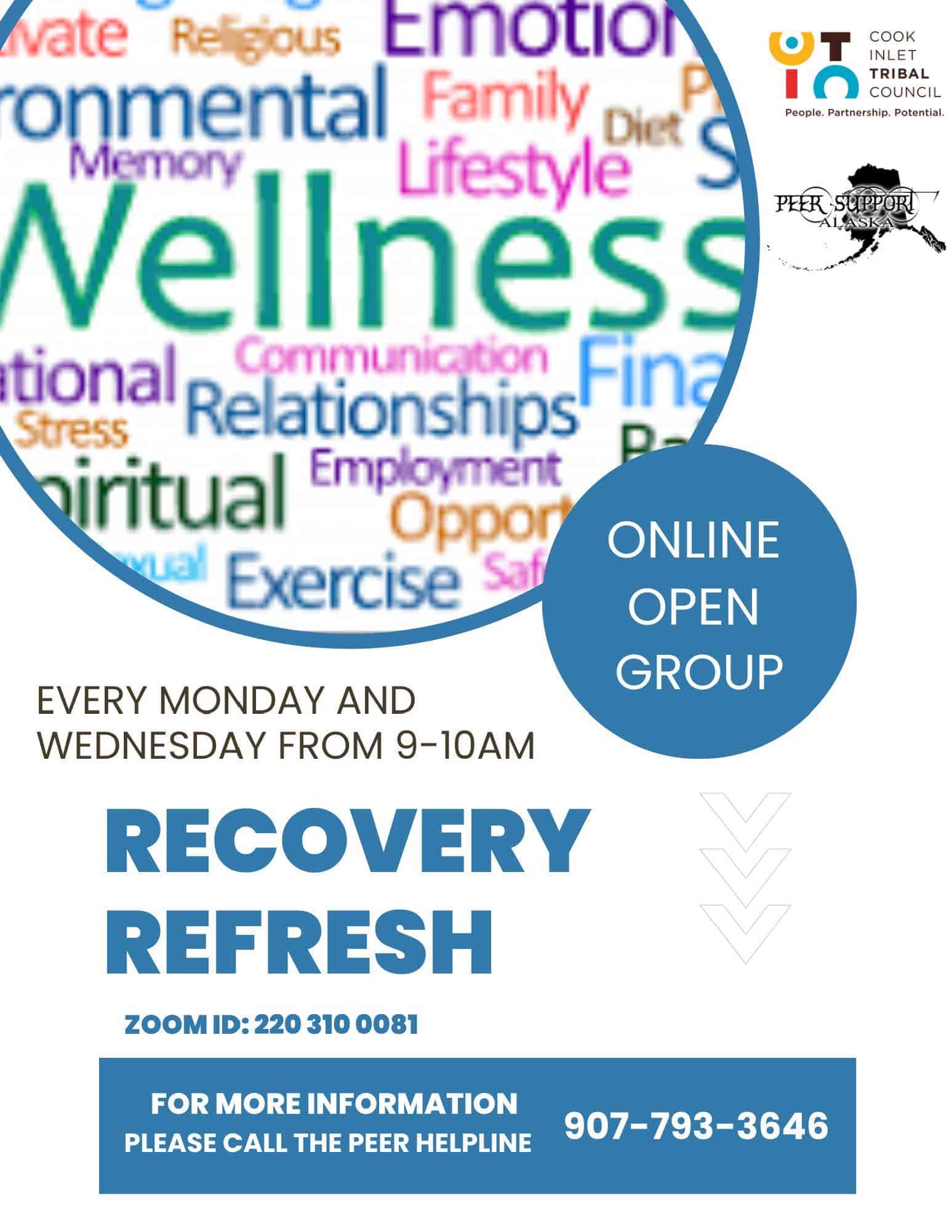 Peer Support: Recovery Refresh (virtual) - Cook Inlet Tribal Council