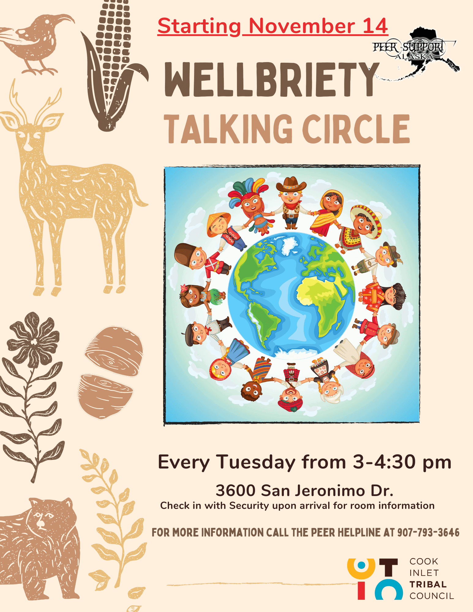 Peer support: Wellbriety Talking Circle - Cook Inlet Tribal Council