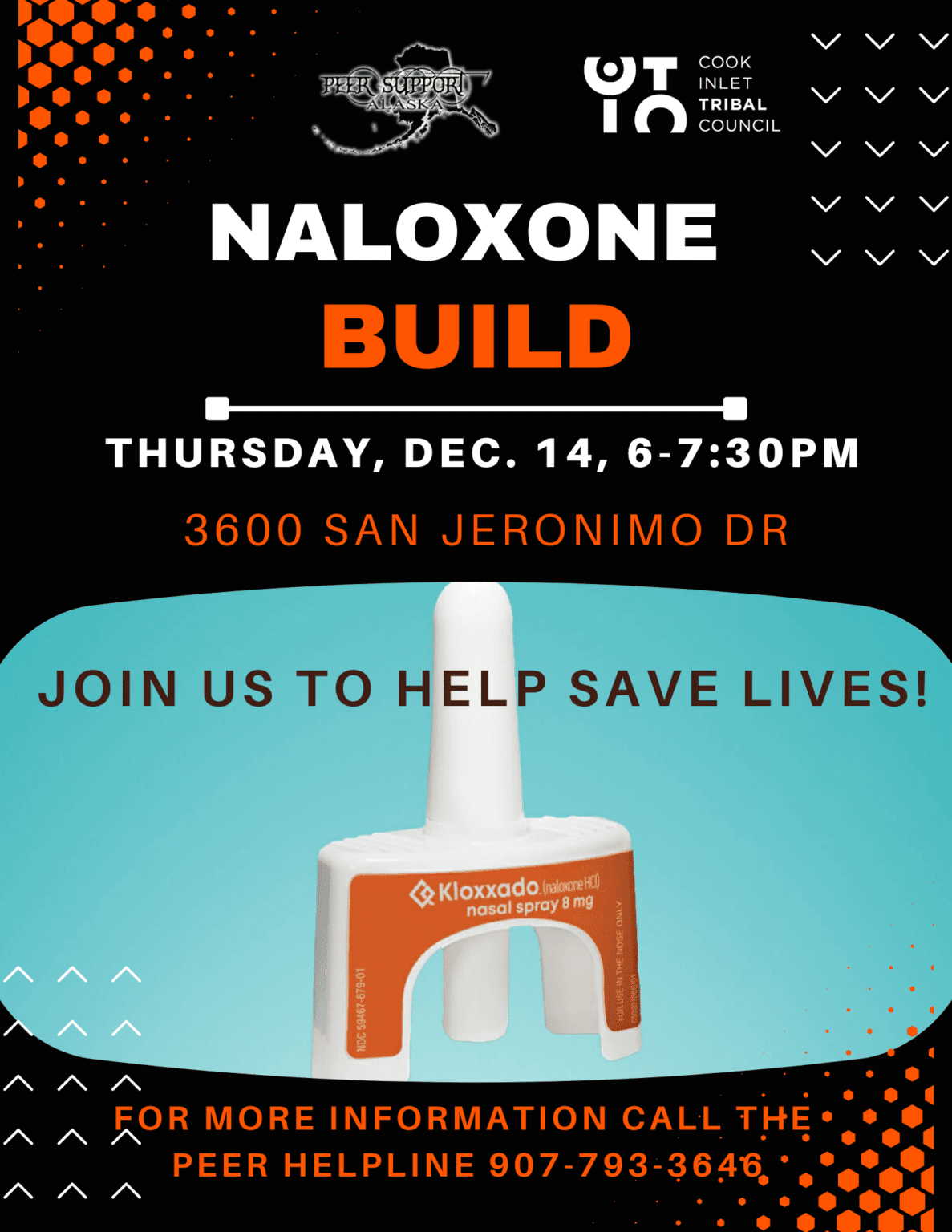 Naloxone kit community build event - Cook Inlet Tribal Council