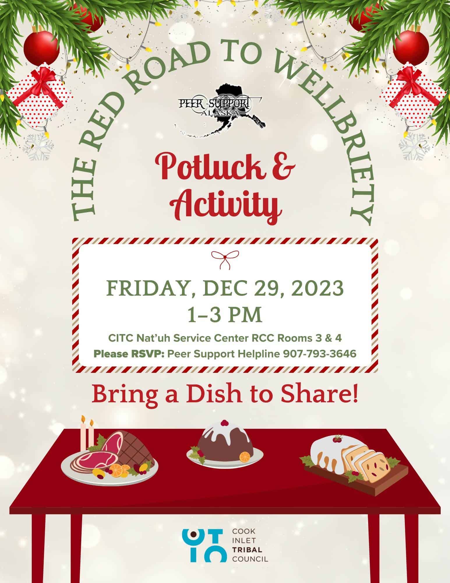 Peer Support: The Red Road to Wellbriety Potluck and Activity - Cook ...