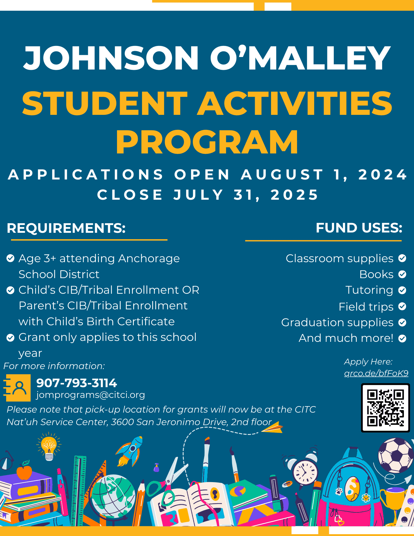 JOM Student Activities Program Opens - Cook Inlet Tribal Council