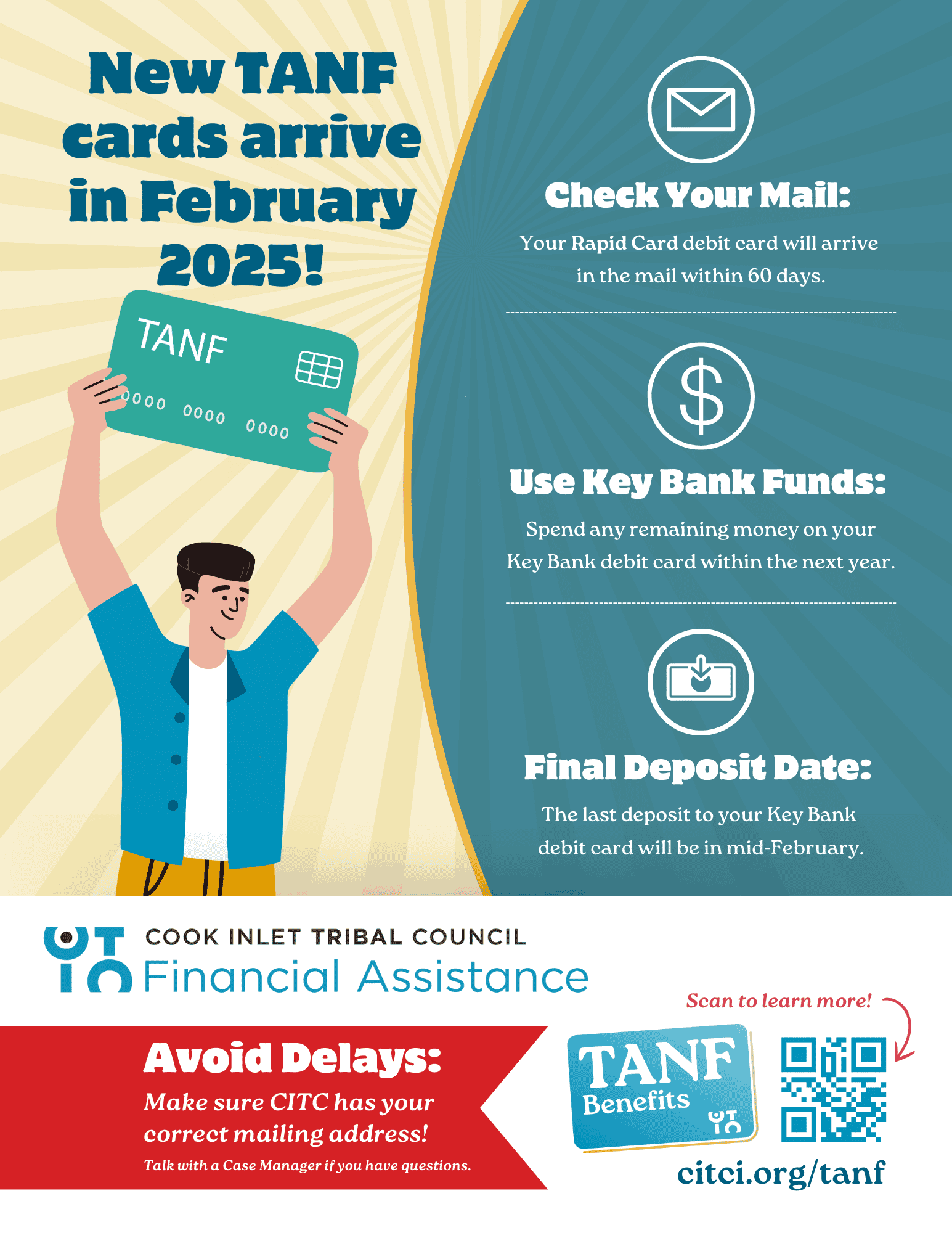 Important Changes to Your TANF Benefits Card - Cook Inlet Tribal Council